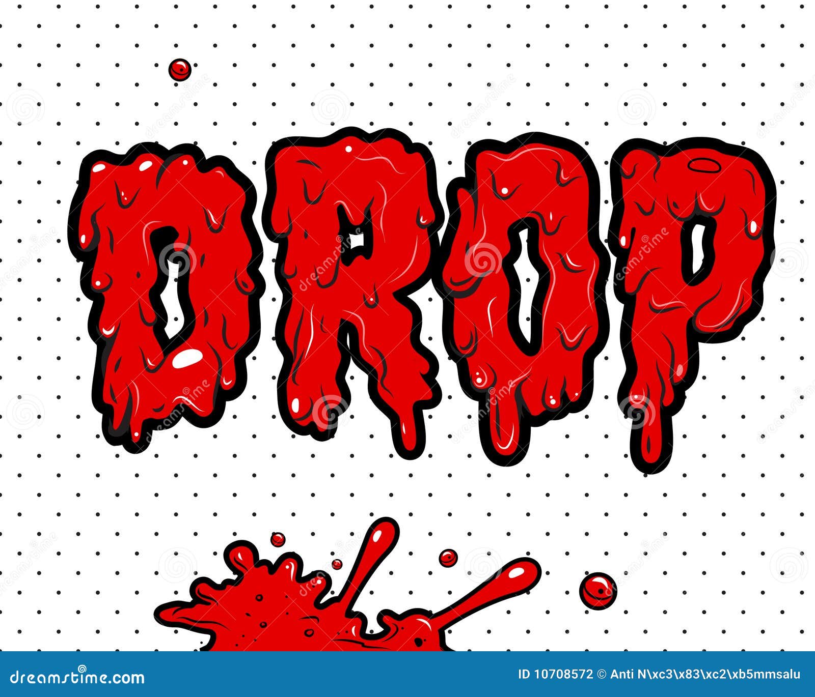 Comic book - Drop stock illustration. Illustration of drop - 10708572