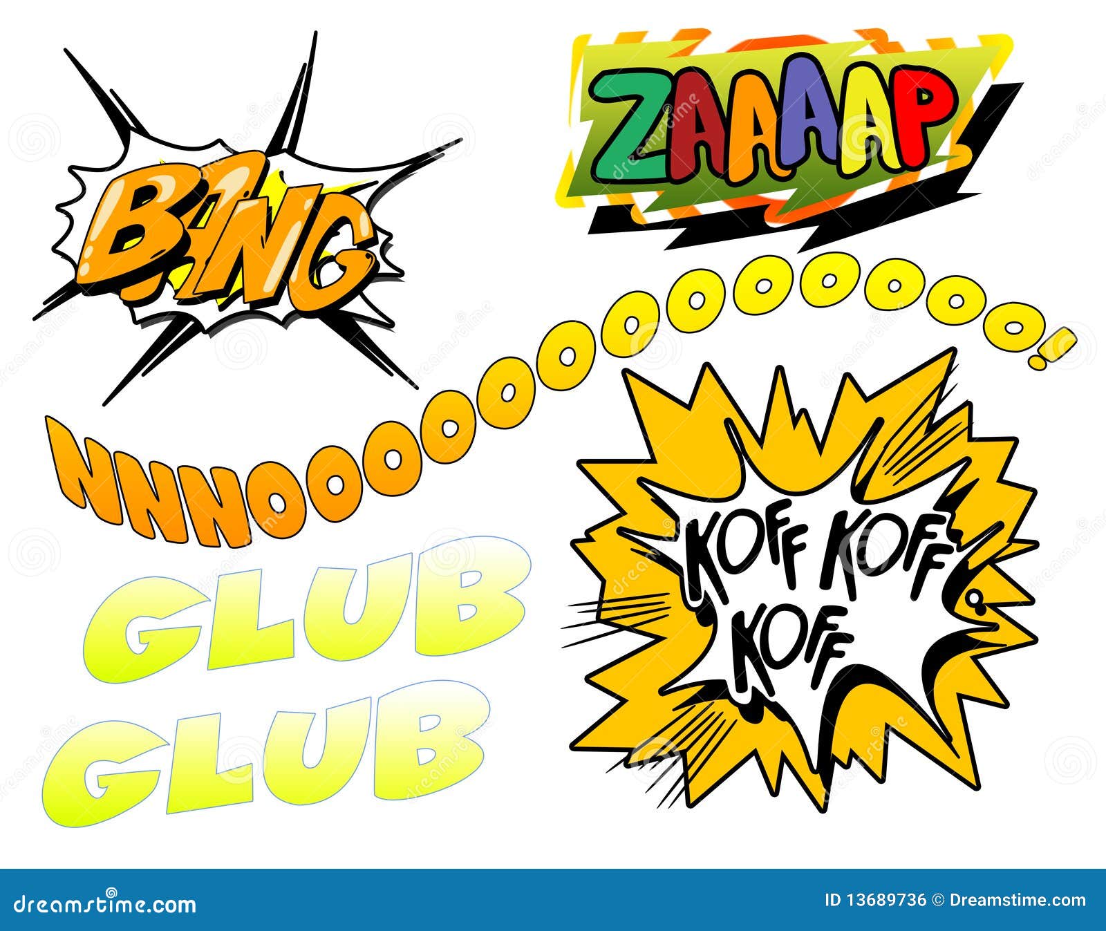 Comic book elements stock vector. Illustration of label - 13689736