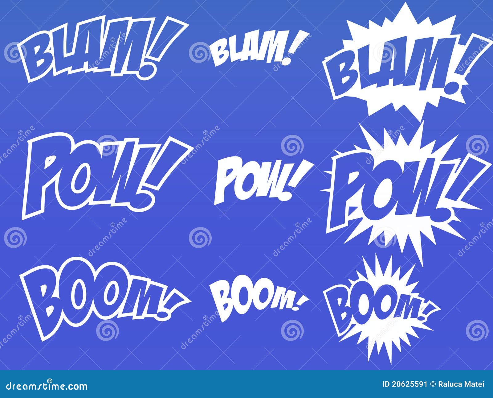 Comic book elements stock illustration. Illustration of brochure - 20625591