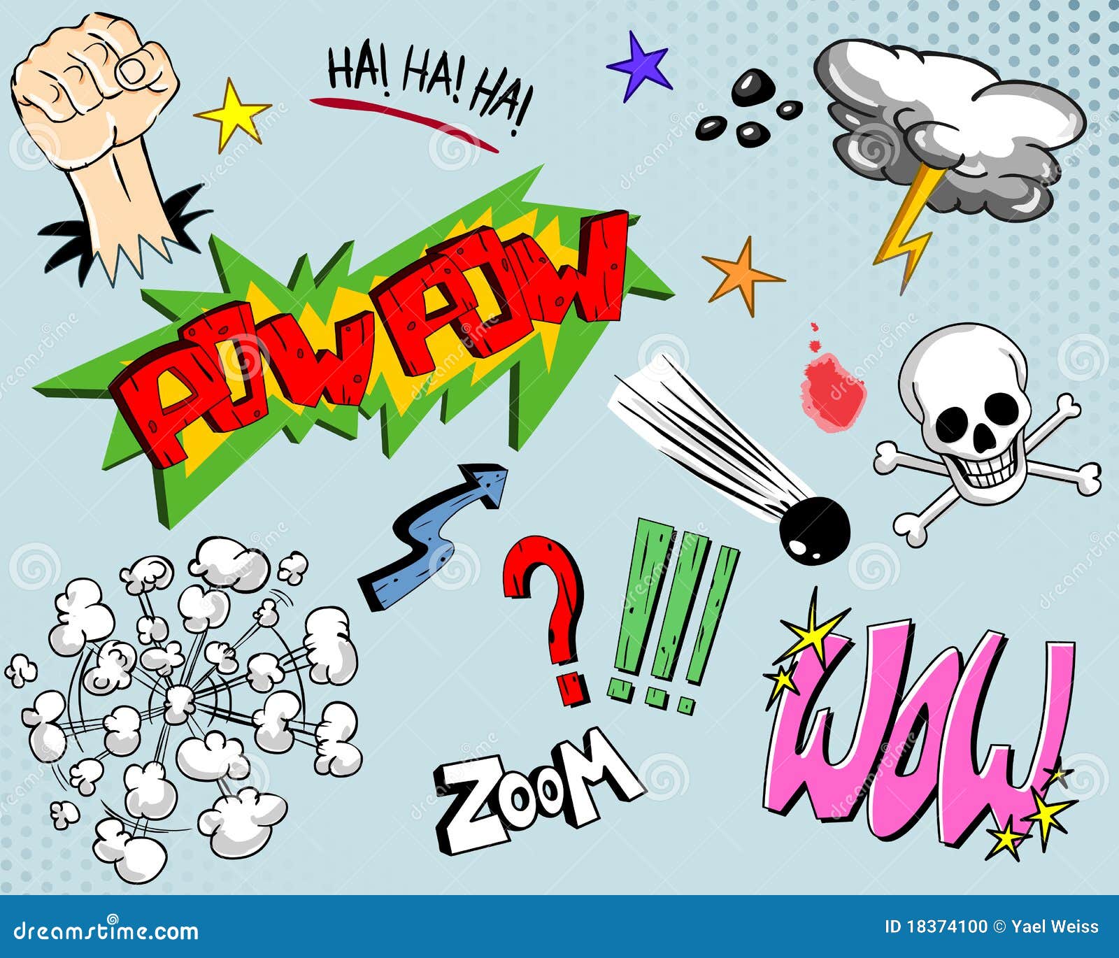Comic Book Elements Stock Illustrations – 3,245 Comic Book Elements ...
