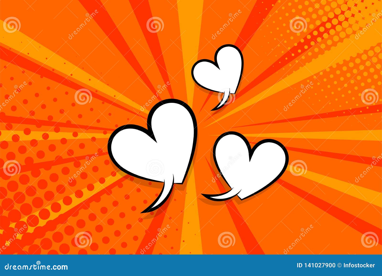 Comic Book Empty Speech Bubble Pop Art Stock Vector - Illustration of ...