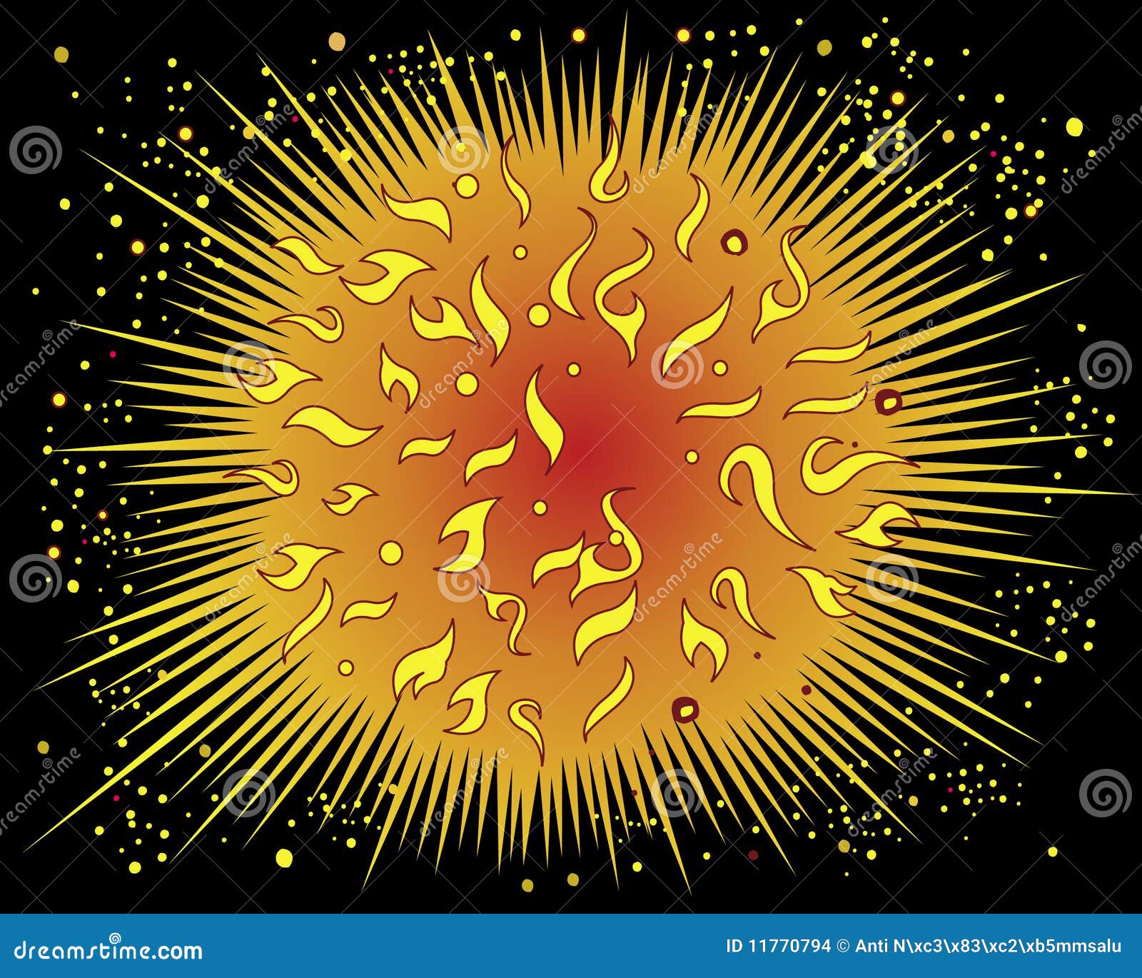 Comic book explosion stock vector. Illustration of label - 11770794