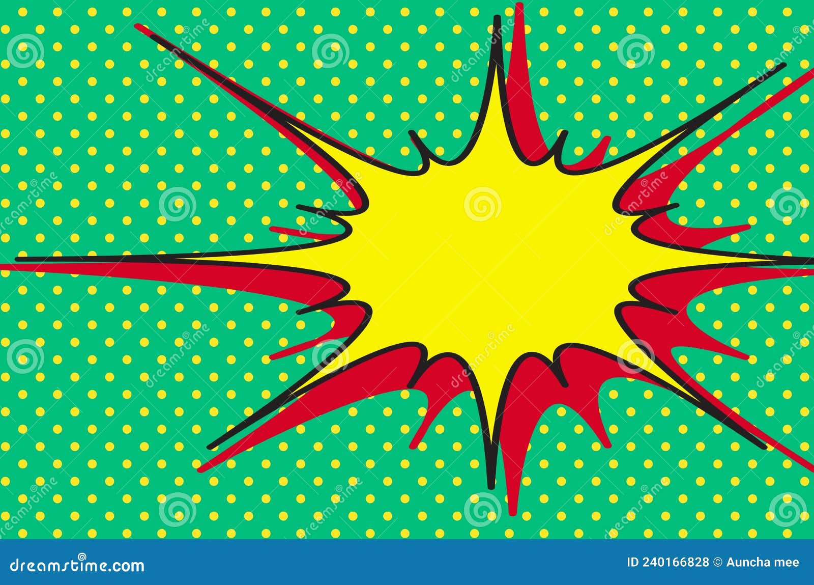 Comic Book Explosion Abstract Background - Illustration Design Style ...