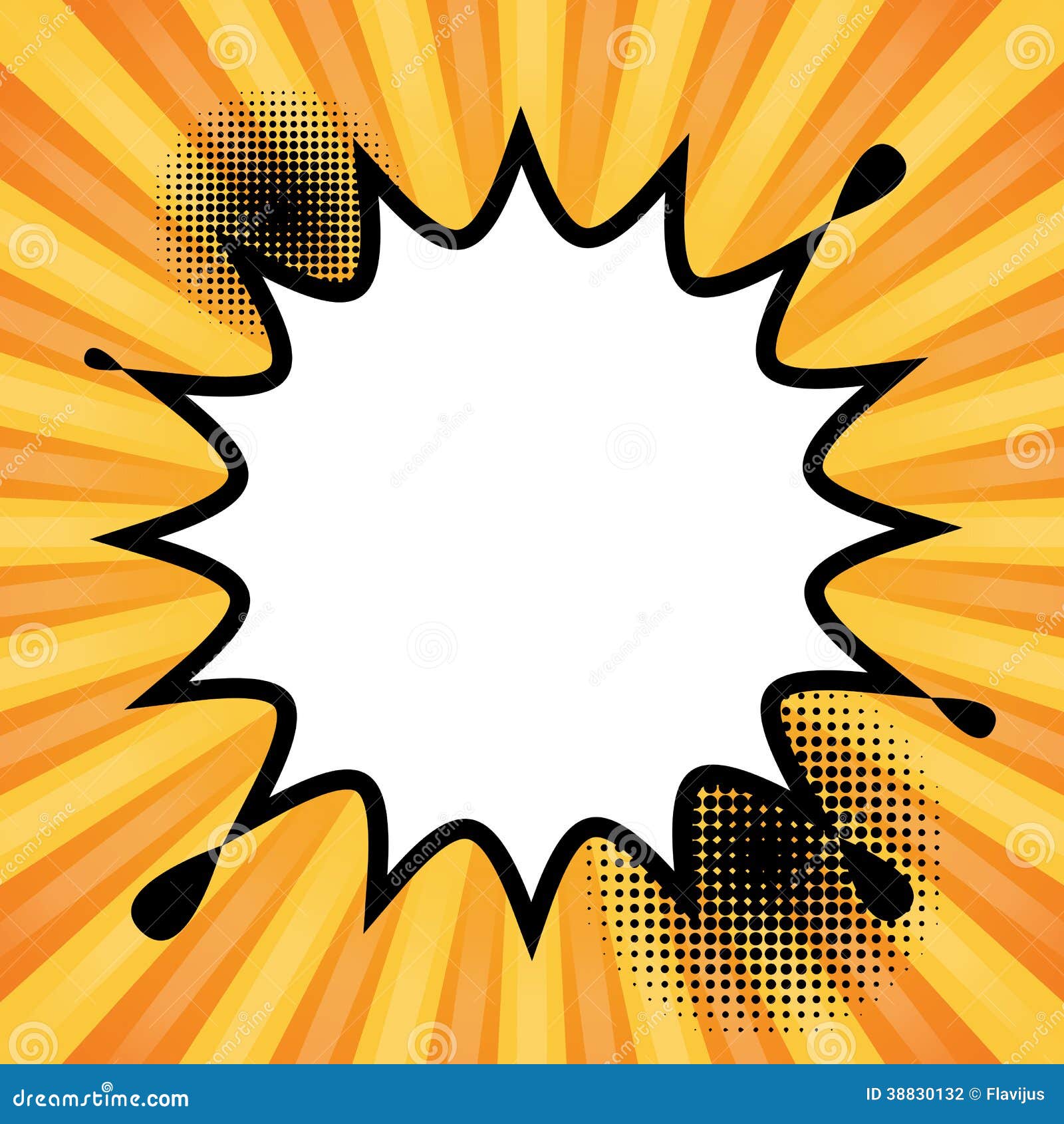 Comic Book Explosion Abstract Stock Vector - Illustration of element ...