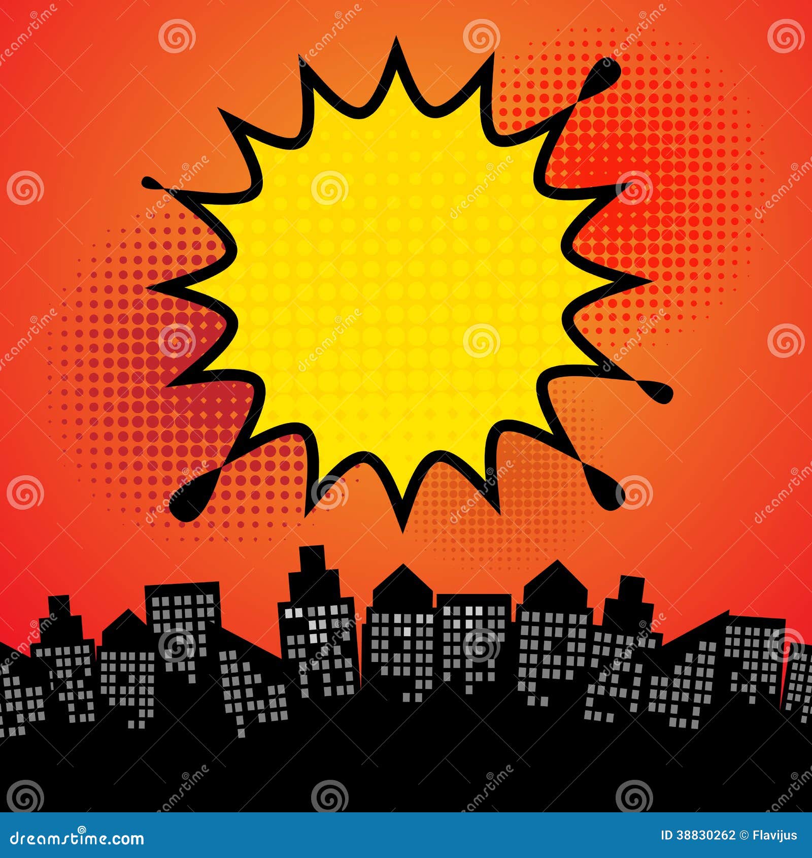Comic Book Explosion Abstract Stock Vector - Illustration of funny ...