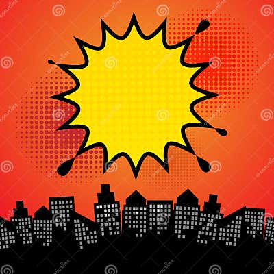 Comic Book Explosion Abstract Stock Vector - Illustration of funny ...