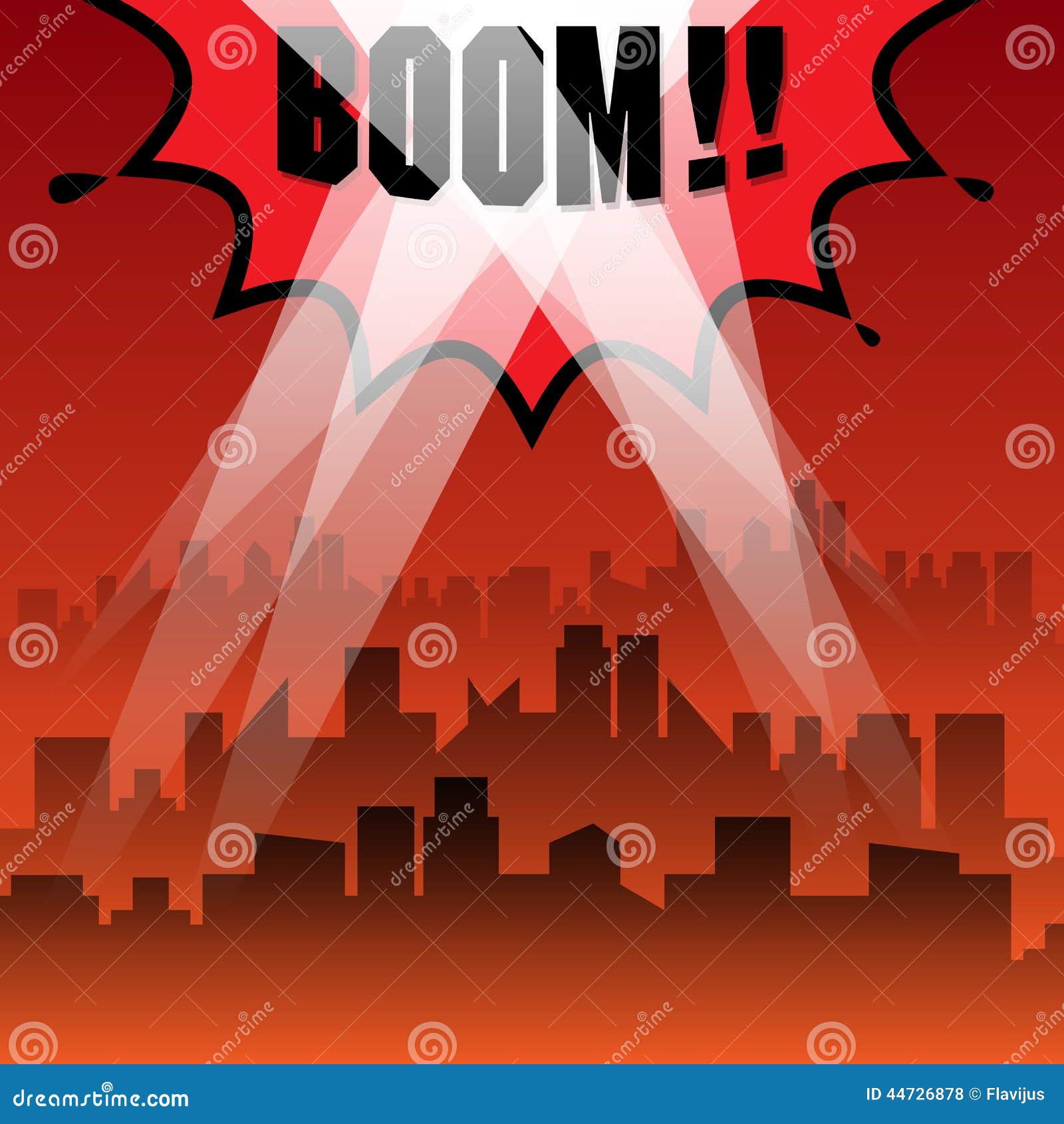 Comic book explosion stock illustration. Illustration of background ...