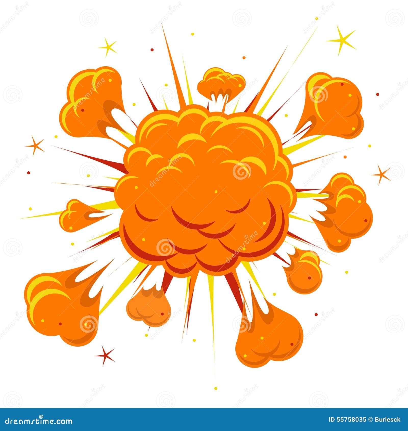 Comic book explosion stock vector. Illustration of bright - 55758035