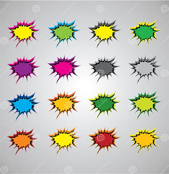 Comic book explosion buble stock vector. Illustration of expression ...