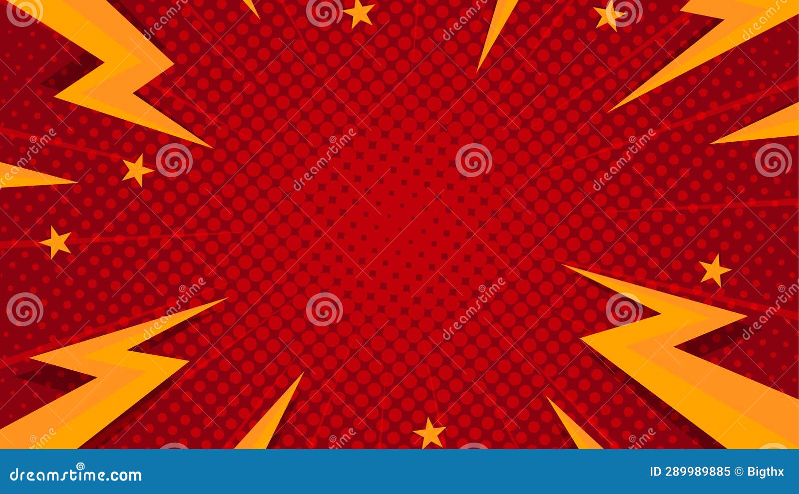 Comic Book Explosion Red Background. Vector Illustration in Pop Art ...
