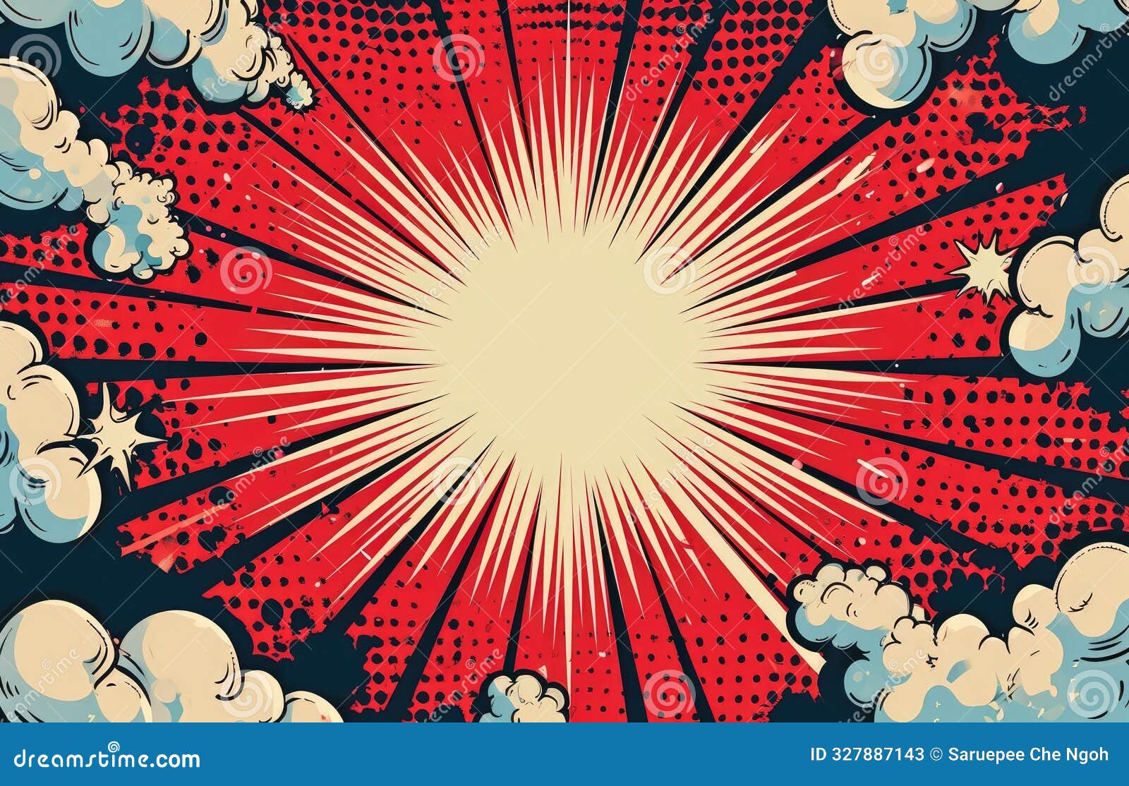 Comic Book Explosion stock illustration. Illustration of abstract ...
