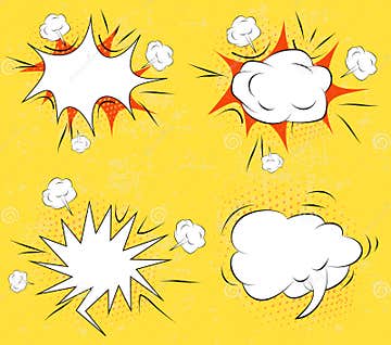 Comic book explosion set stock vector. Illustration of dynamite - 44134928