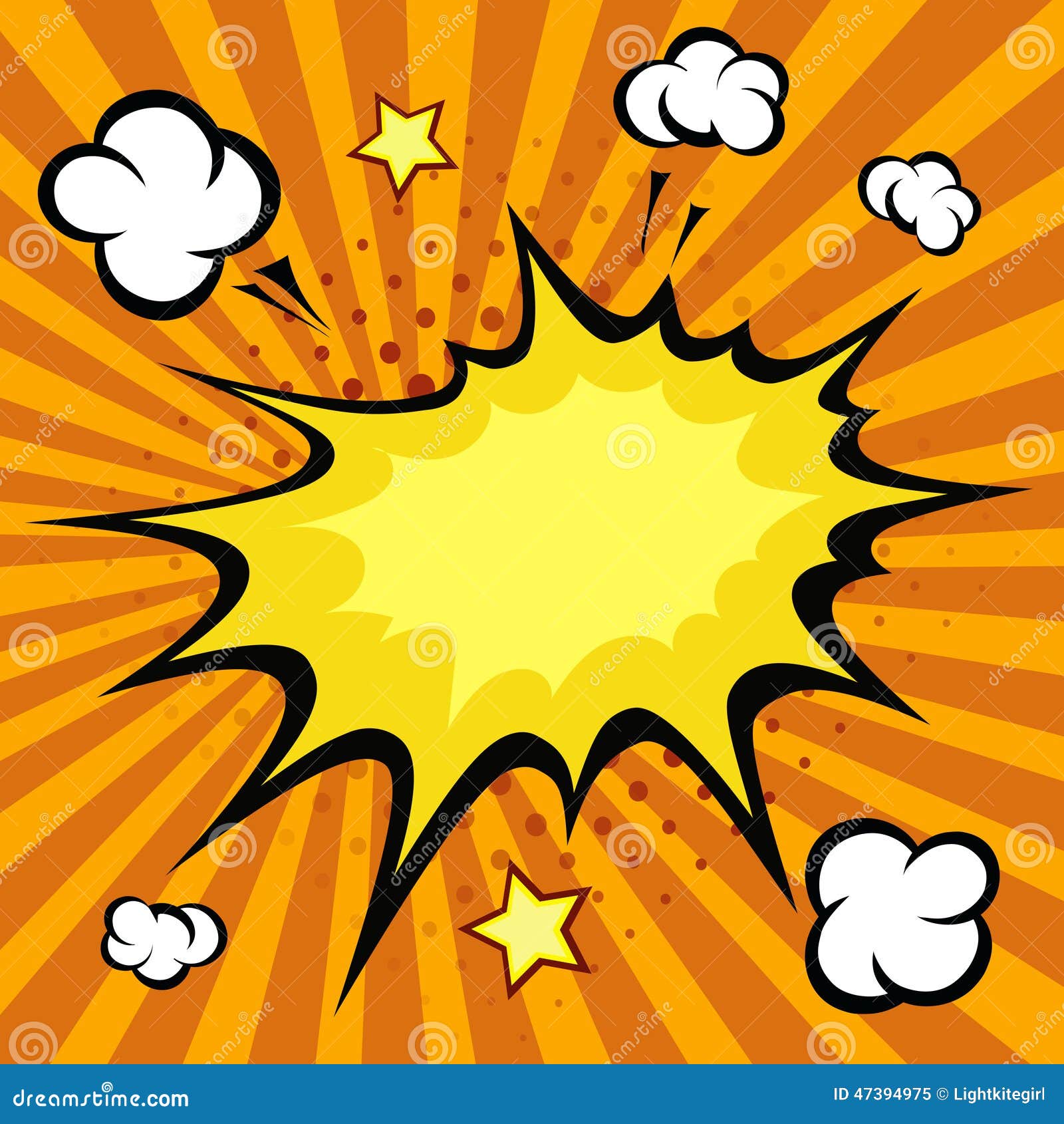 Comic Book Explosion, Vector Illustration Stock Vector - Illustration ...