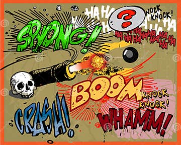 Comic book explosions stock vector. Illustration of humor - 15440373