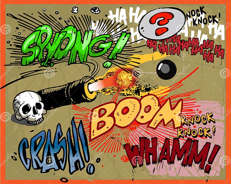 Comic book explosions stock vector. Illustration of humor - 15440373