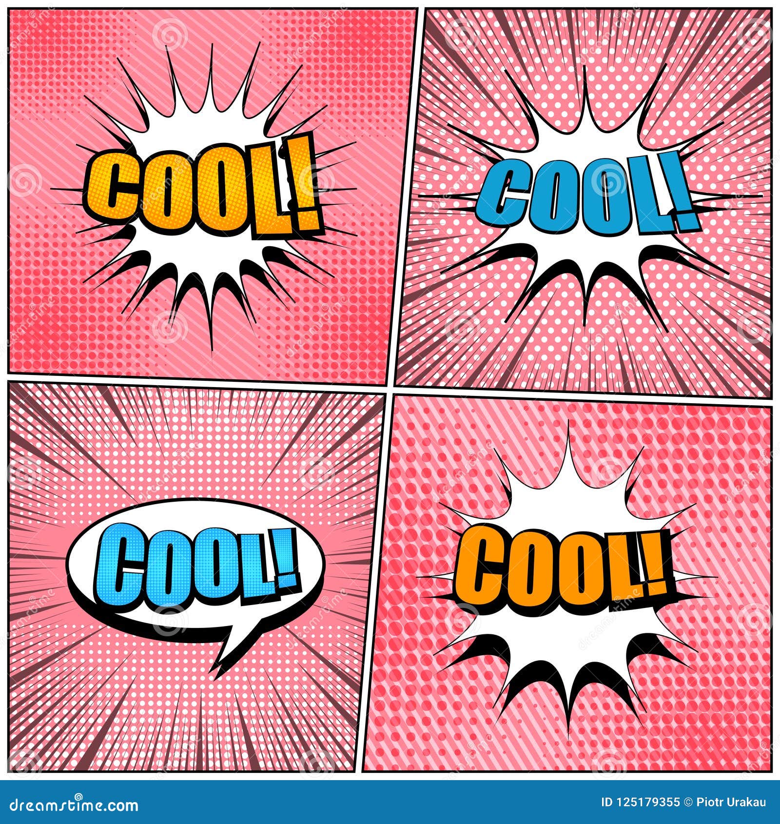 Comic Book Explosive Pink Background Stock Vector - Illustration of ...