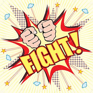 Comic Book Fight Explosion stock vector. Illustration of human - 26689126