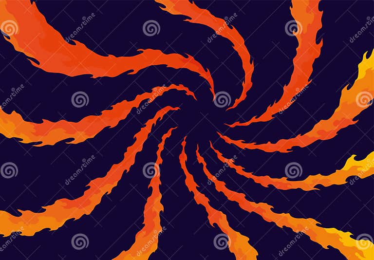 Comic Book Flame Background. Cartoon Explosion Element. Boom Cloud and ...