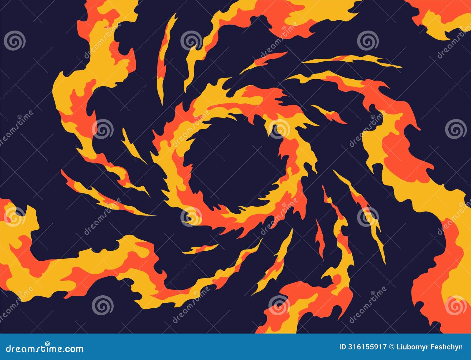 Comic Book Flame Background. Cartoon Explosion Element. Boom Cloud and ...