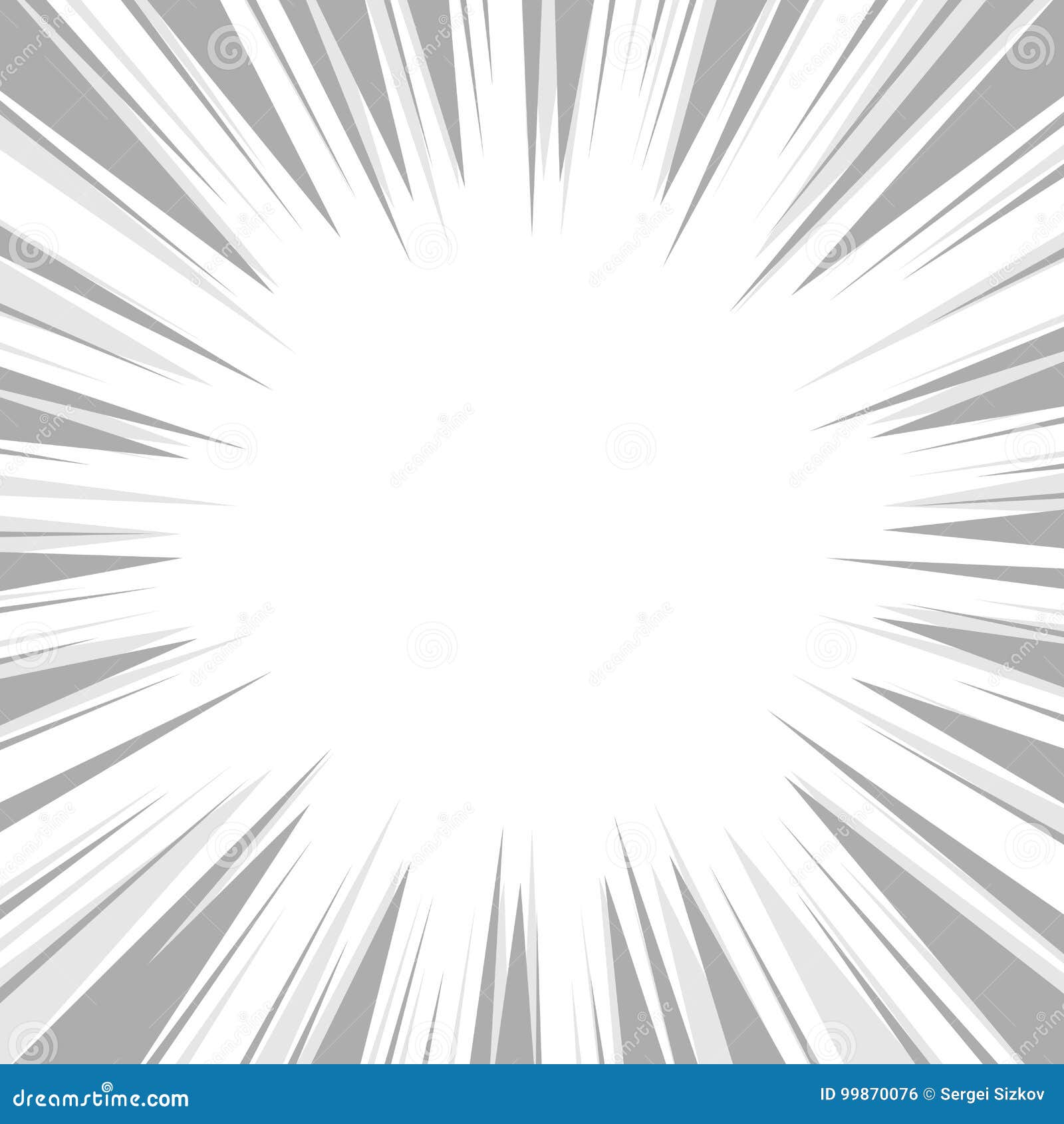 Comic Book Flash Explosion Radial Background. Vector Stock Vector ...