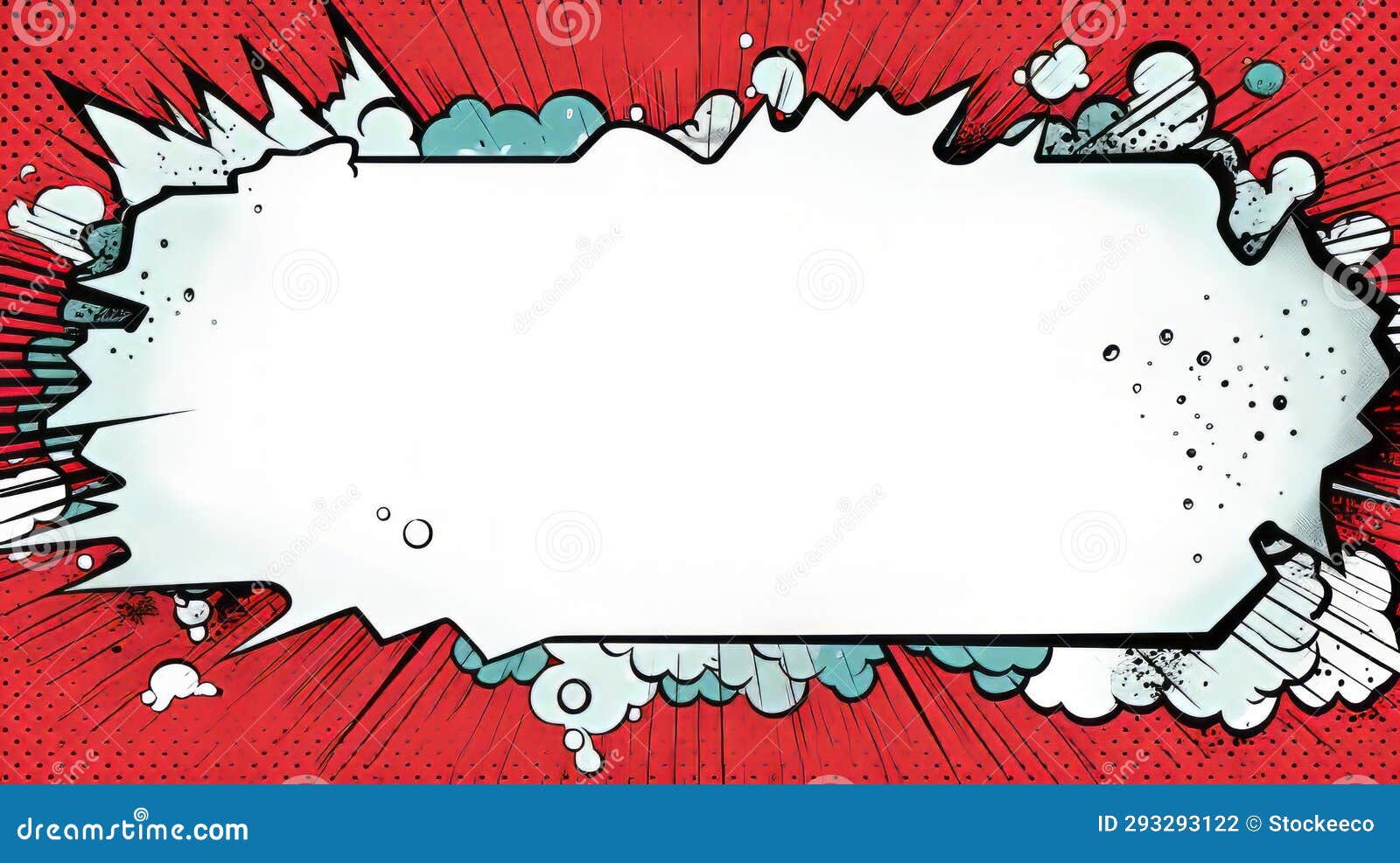 Comic Book Frame with Comic Book Style Text Stock Illustration ...