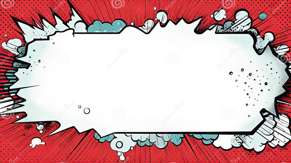 Comic Book Frame with Comic Book Style Text Stock Illustration ...