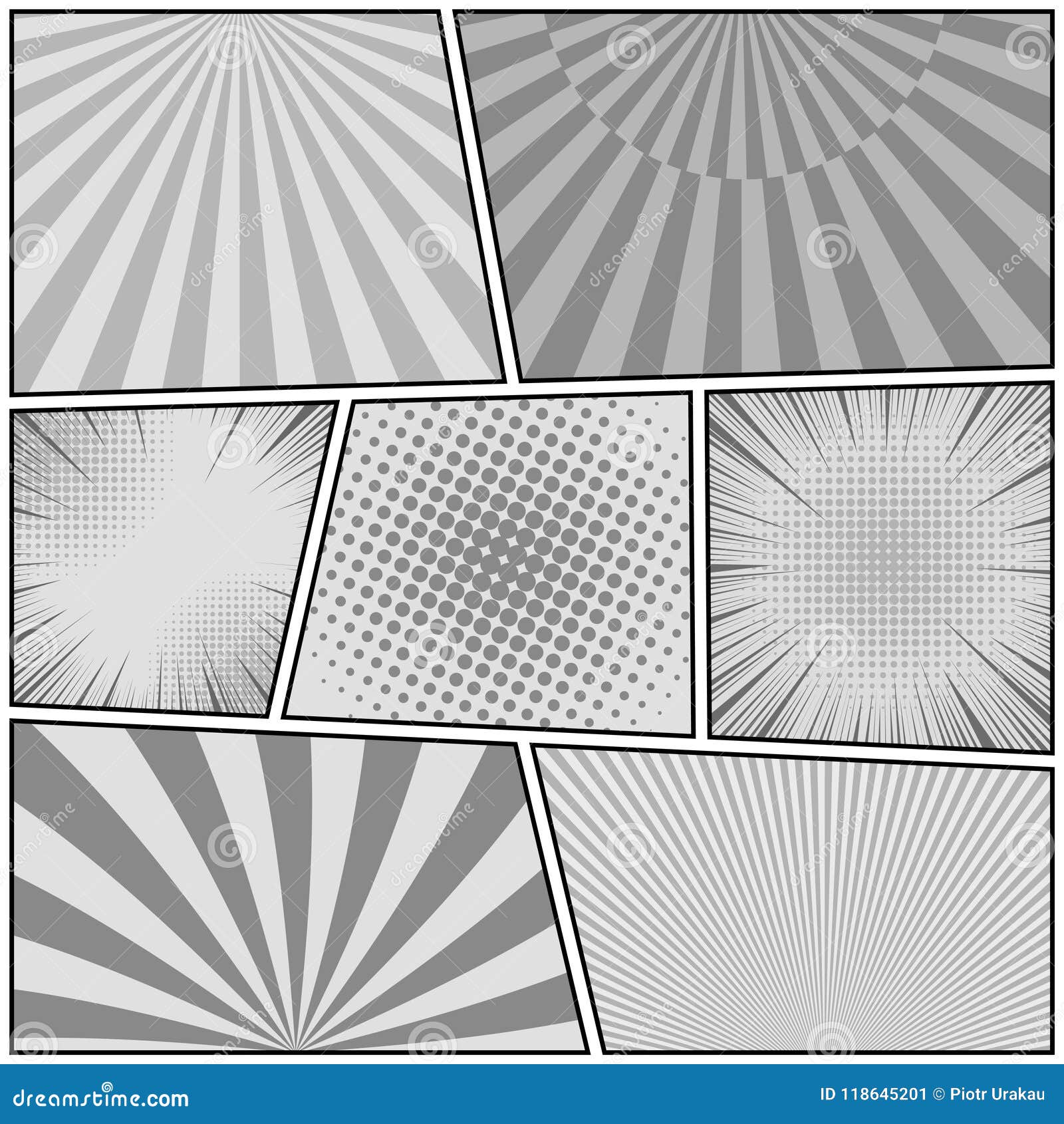 Comic Book Gray Backgrounds Stock Vector - Illustration of frame ...