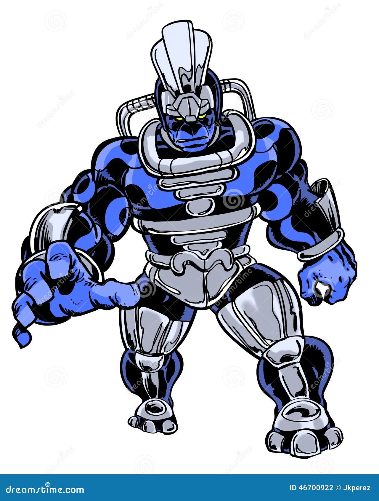 Comic Book Illustrated Creature Villain Monster Character Stock ...