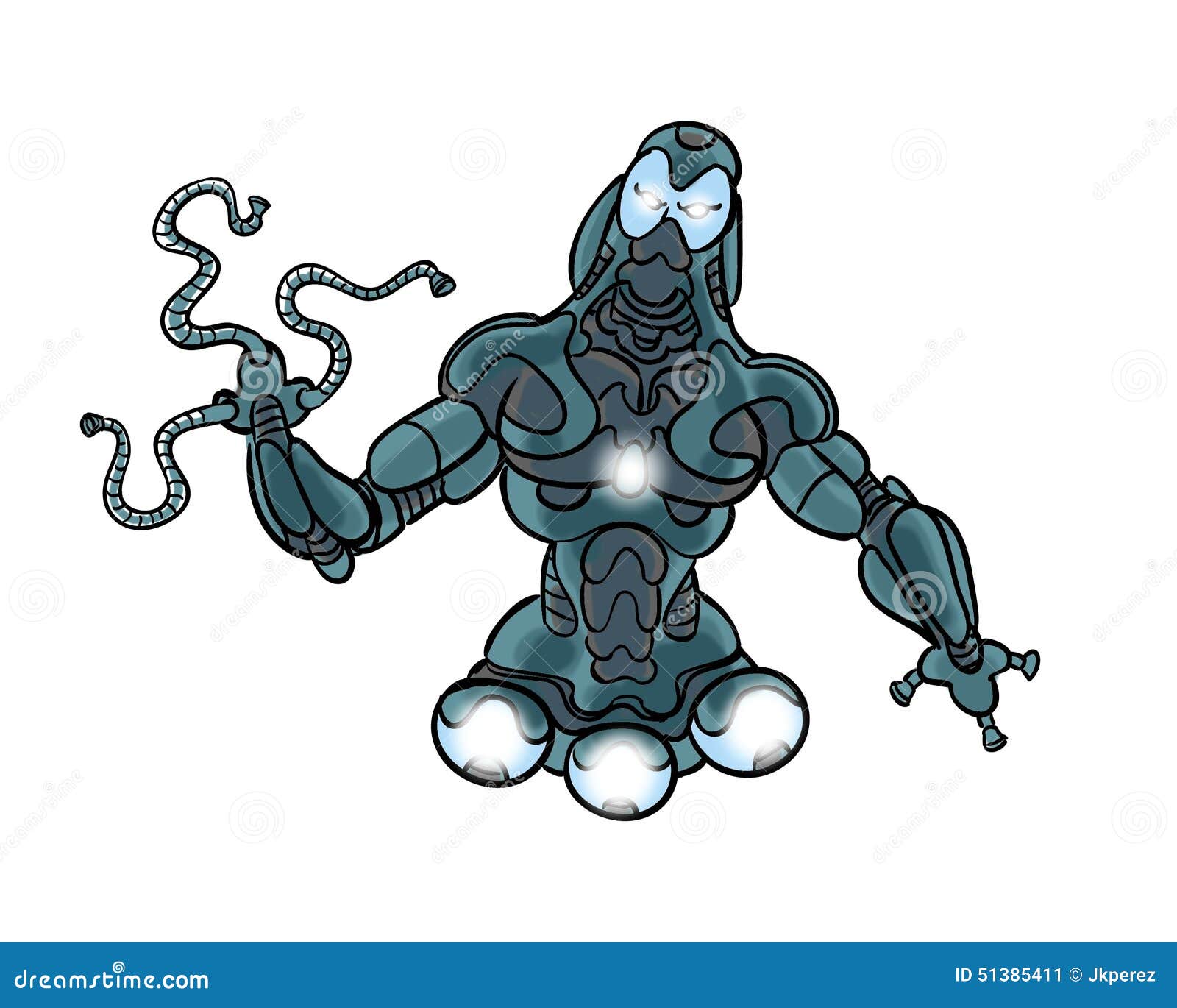 Android In Alien Landscape Royalty-Free Stock Photo | CartoonDealer.com ...