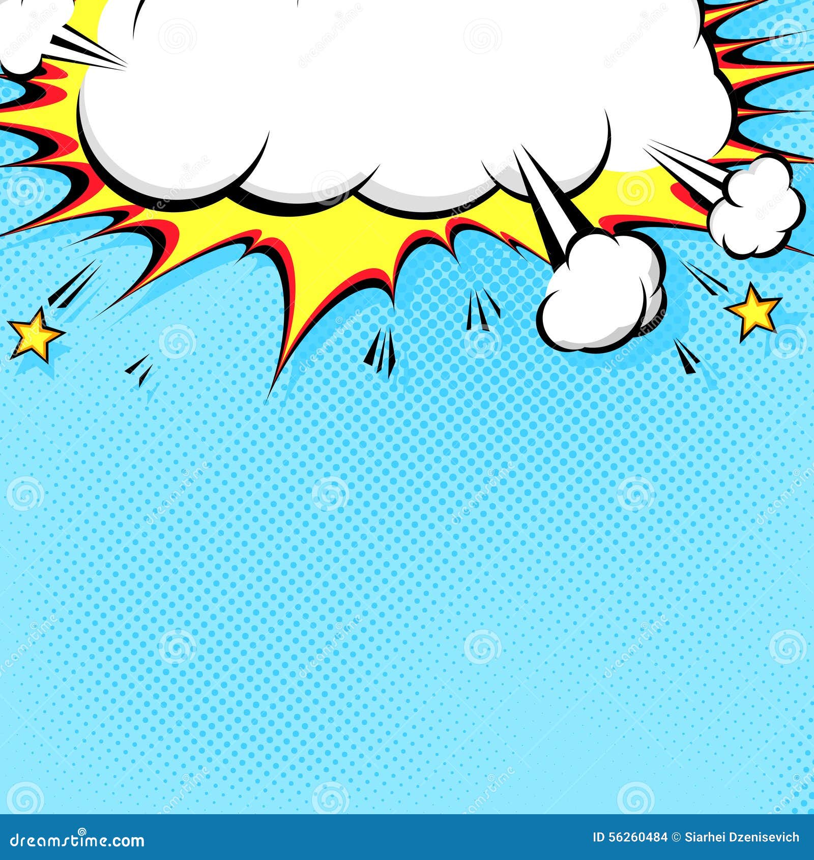 Comic Explosion. Vector Illustration. Comic Book Design Element ...