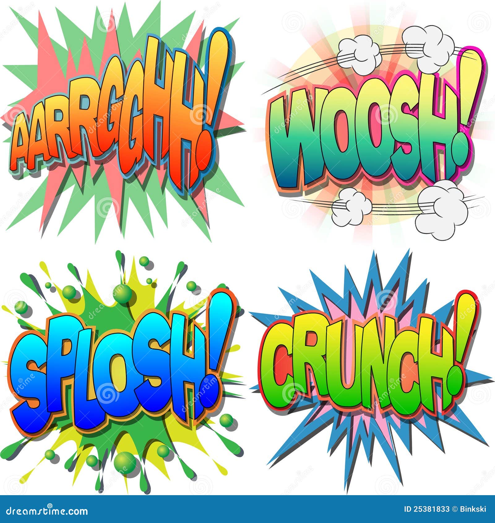 Comic Book Illustrations stock vector. Illustration of bright - 25381833
