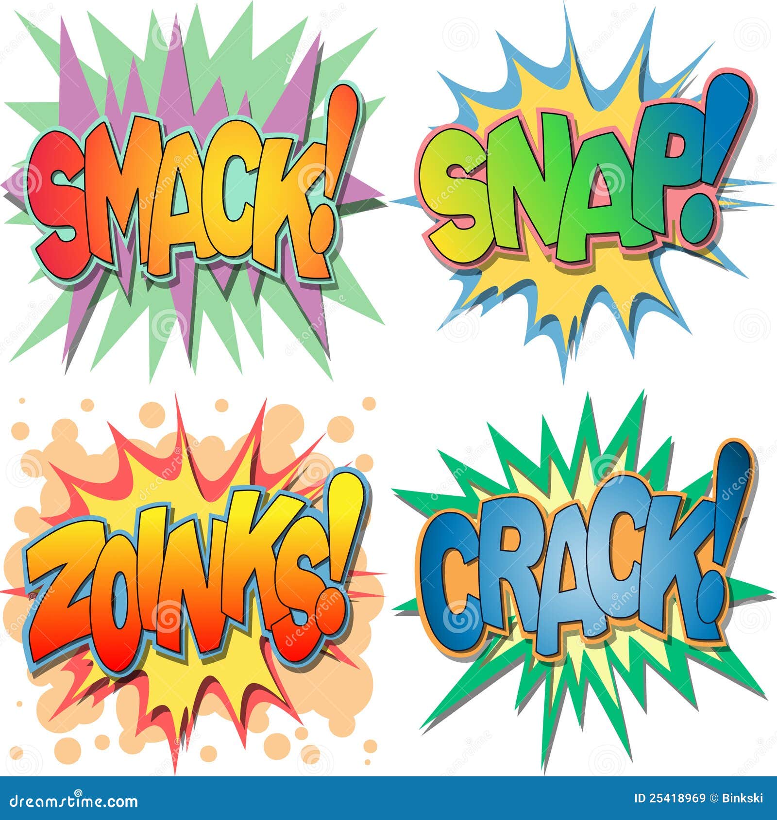 Comic Book Action Words Printable