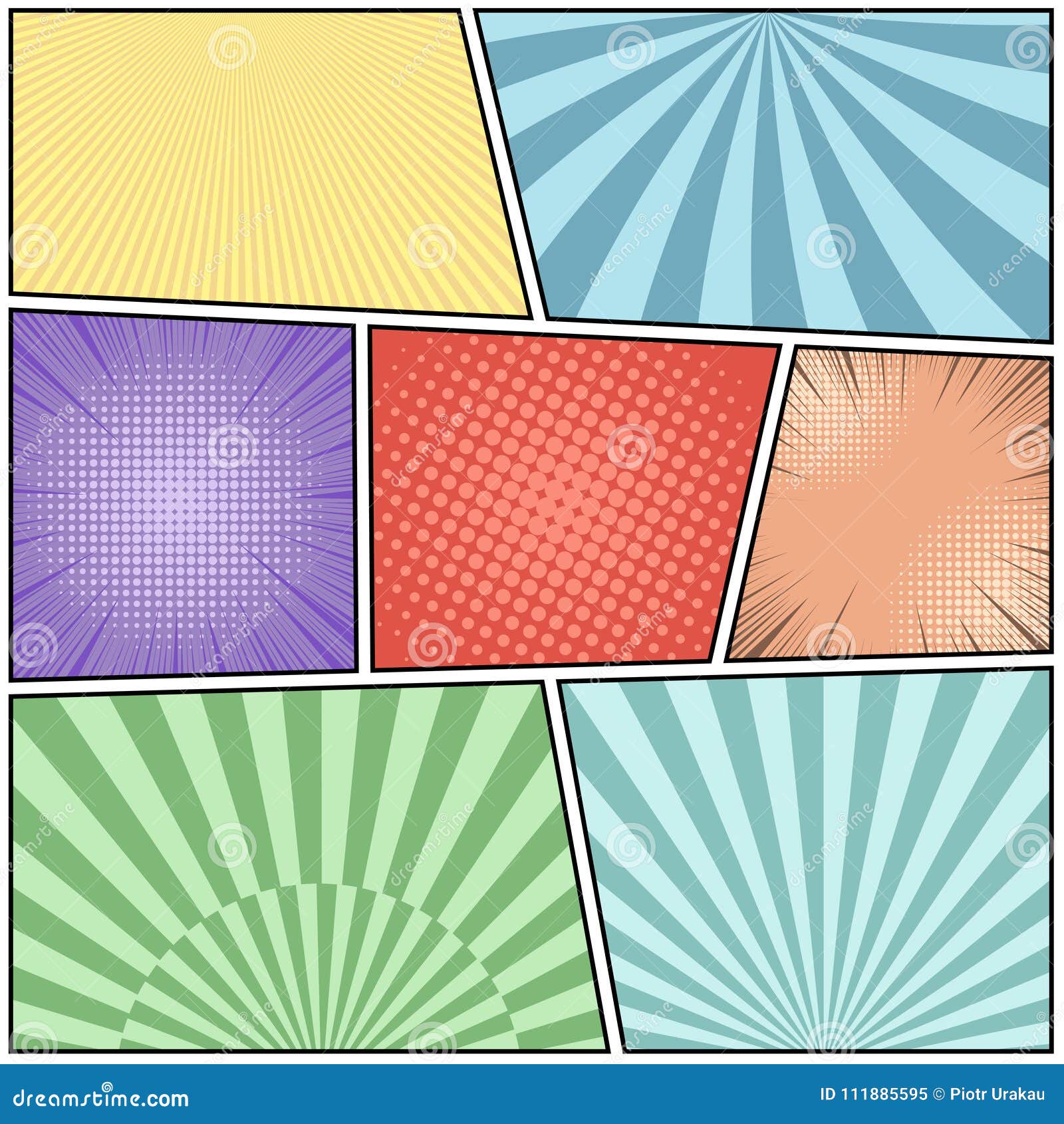 Comic Book Light Background Stock Vector - Illustration of effect ...