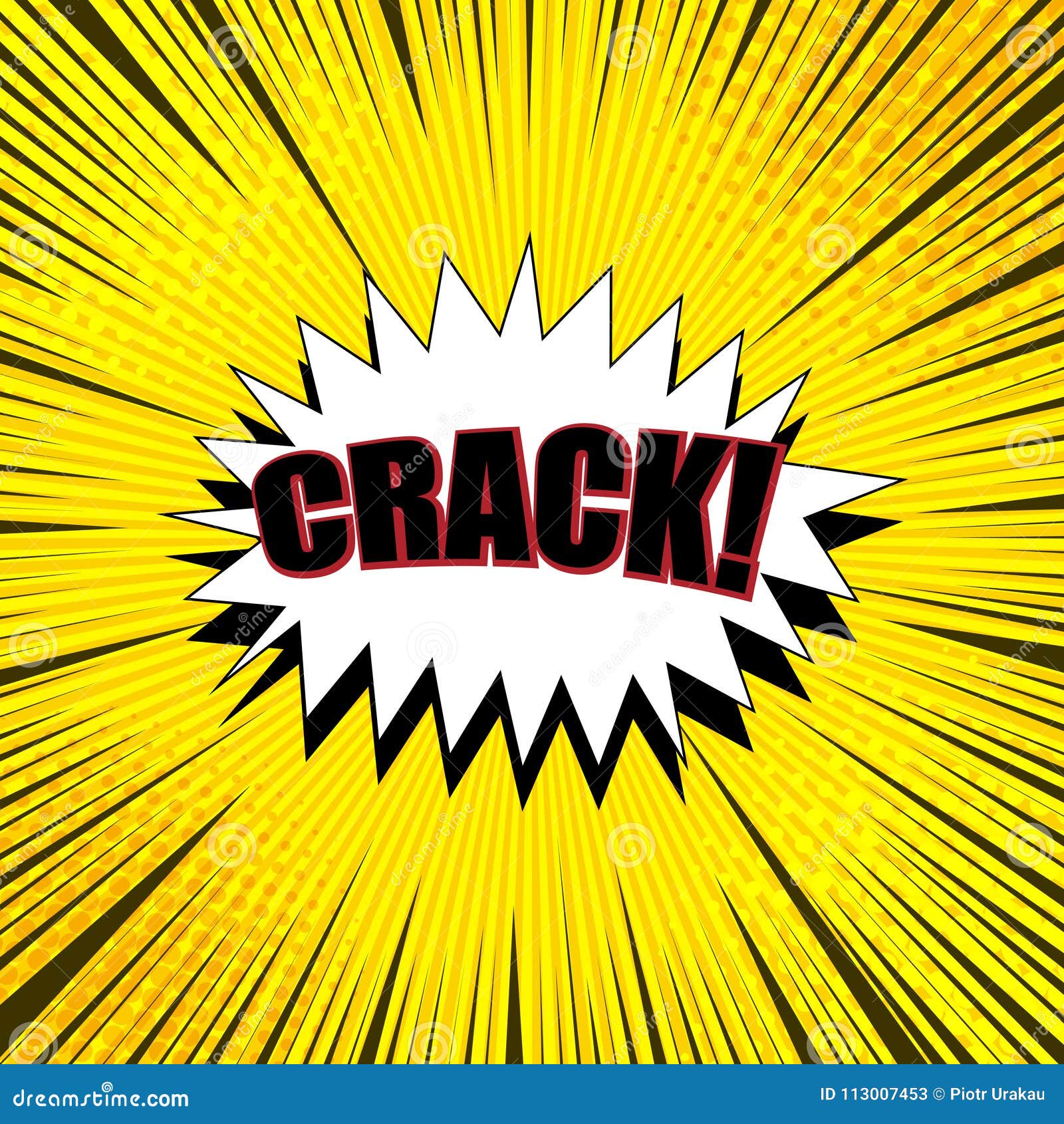 Comic book light concept stock vector. Illustration of cartoon - 113007453