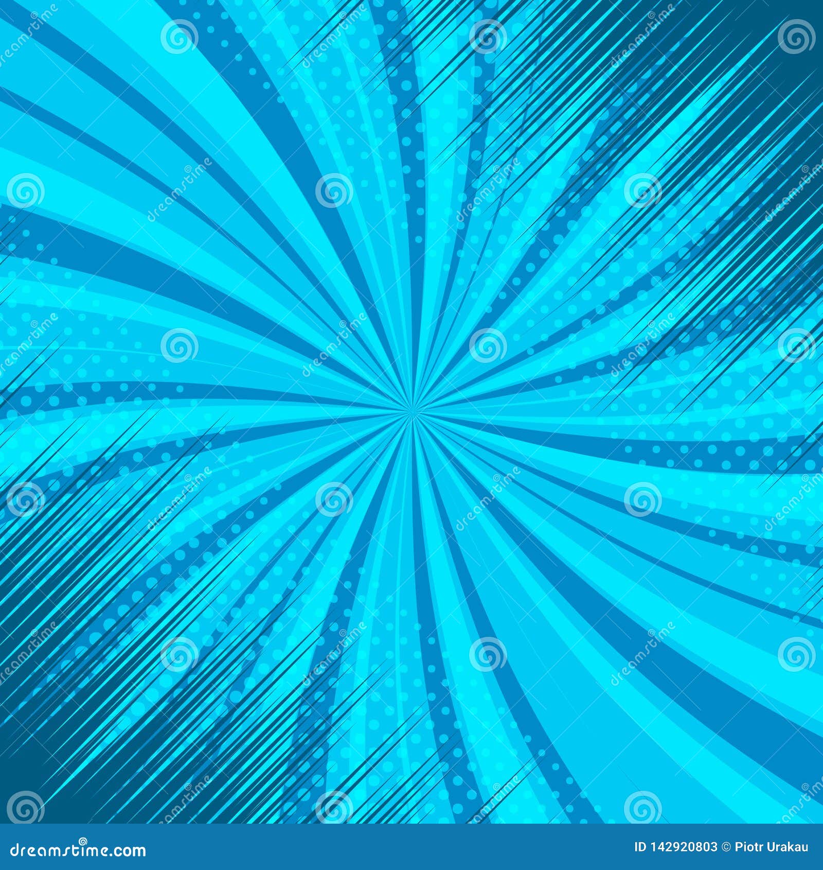 Comic Book Page Blue Abstract Concept Stock Vector - Illustration of ...