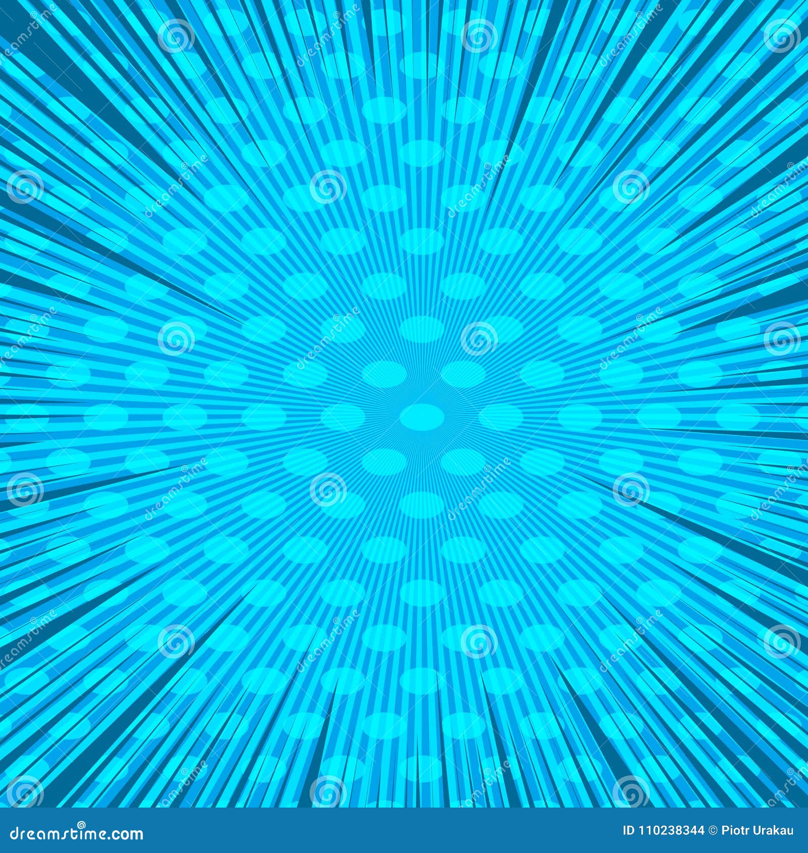 Comic Book Page Blue Bright Background Stock Vector - Illustration of ...