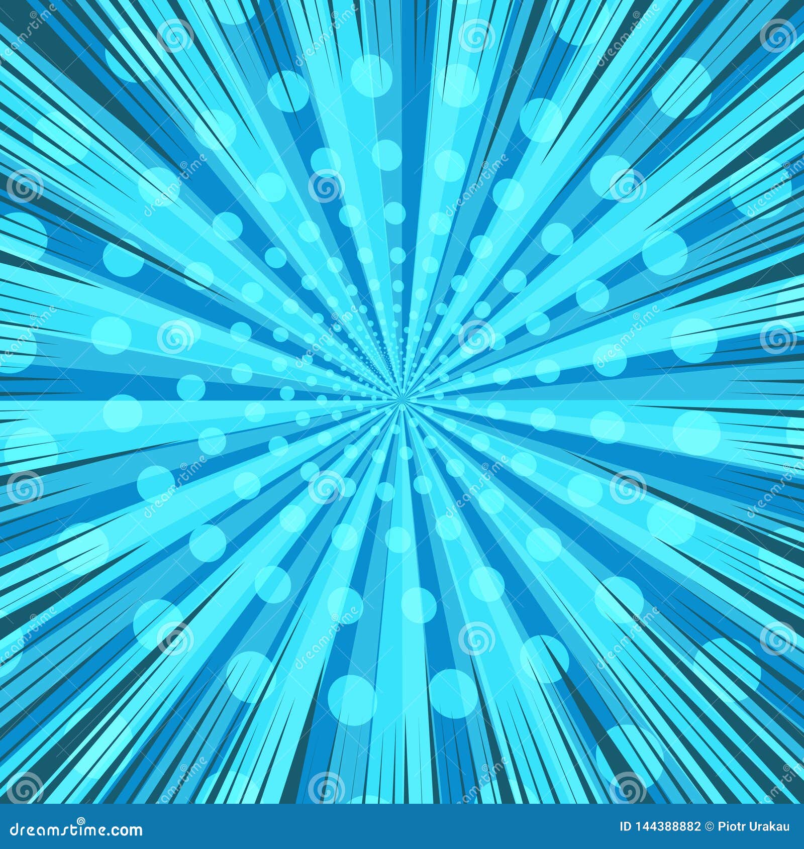 Comic Book Page Blue Dynamic Template Stock Vector - Illustration of ...