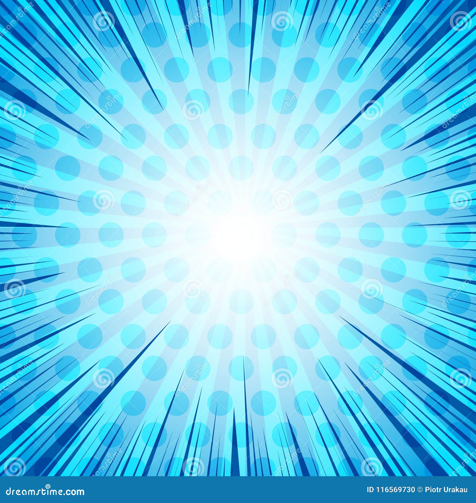 Comic Book Page Blue Light Background Stock Vector - Illustration of ...