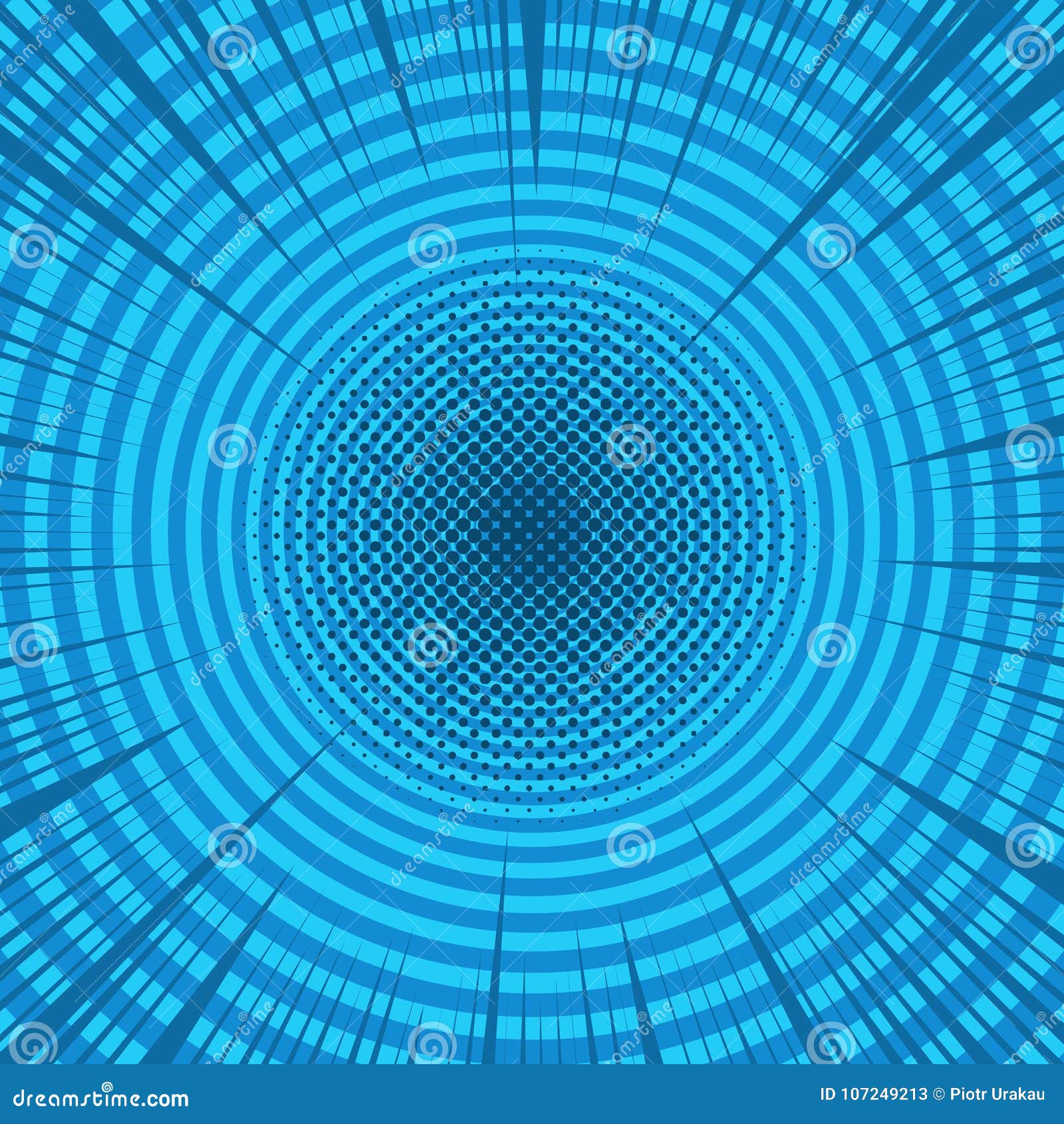 Comic Book Page Blue Template Stock Vector - Illustration of blank ...