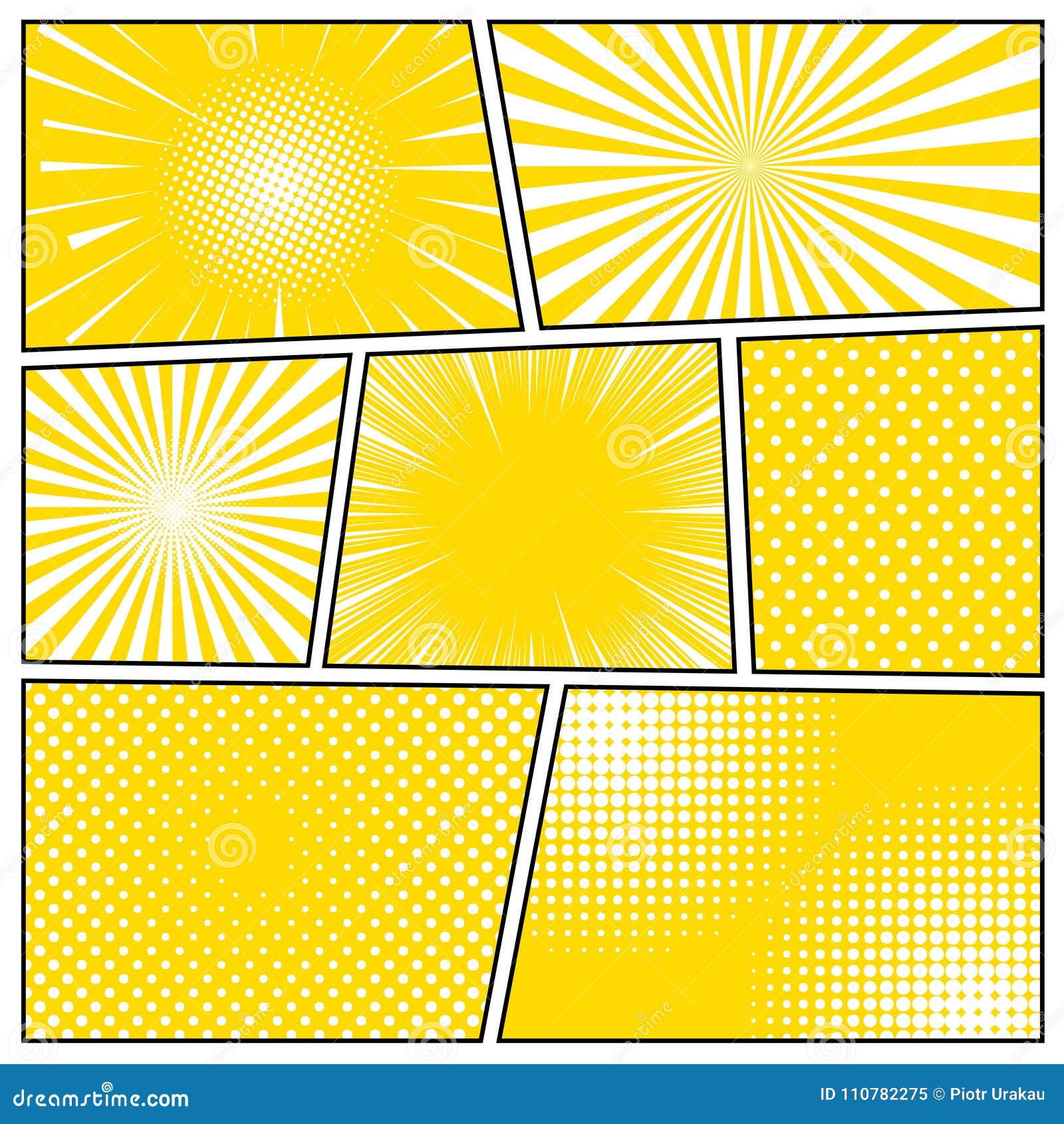 Comic Book Page Bright Composition Stock Vector - Illustration of humor ...