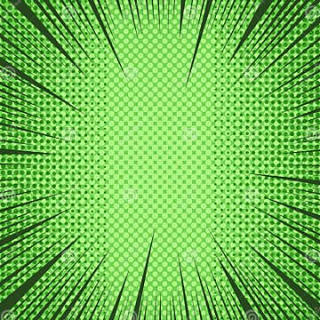 Comic Book Page Green Concept Stock Vector - Illustration of book ...