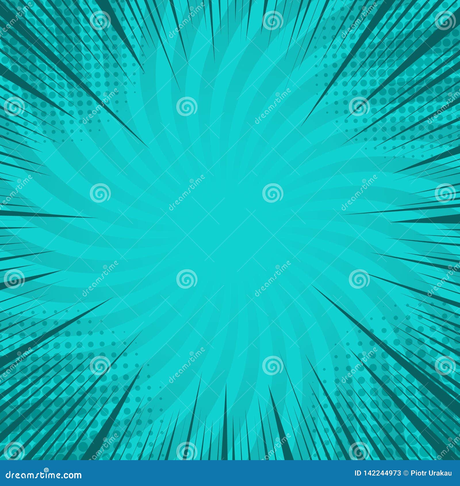 Comic Book Page Green Concept Stock Vector - Illustration of bright ...