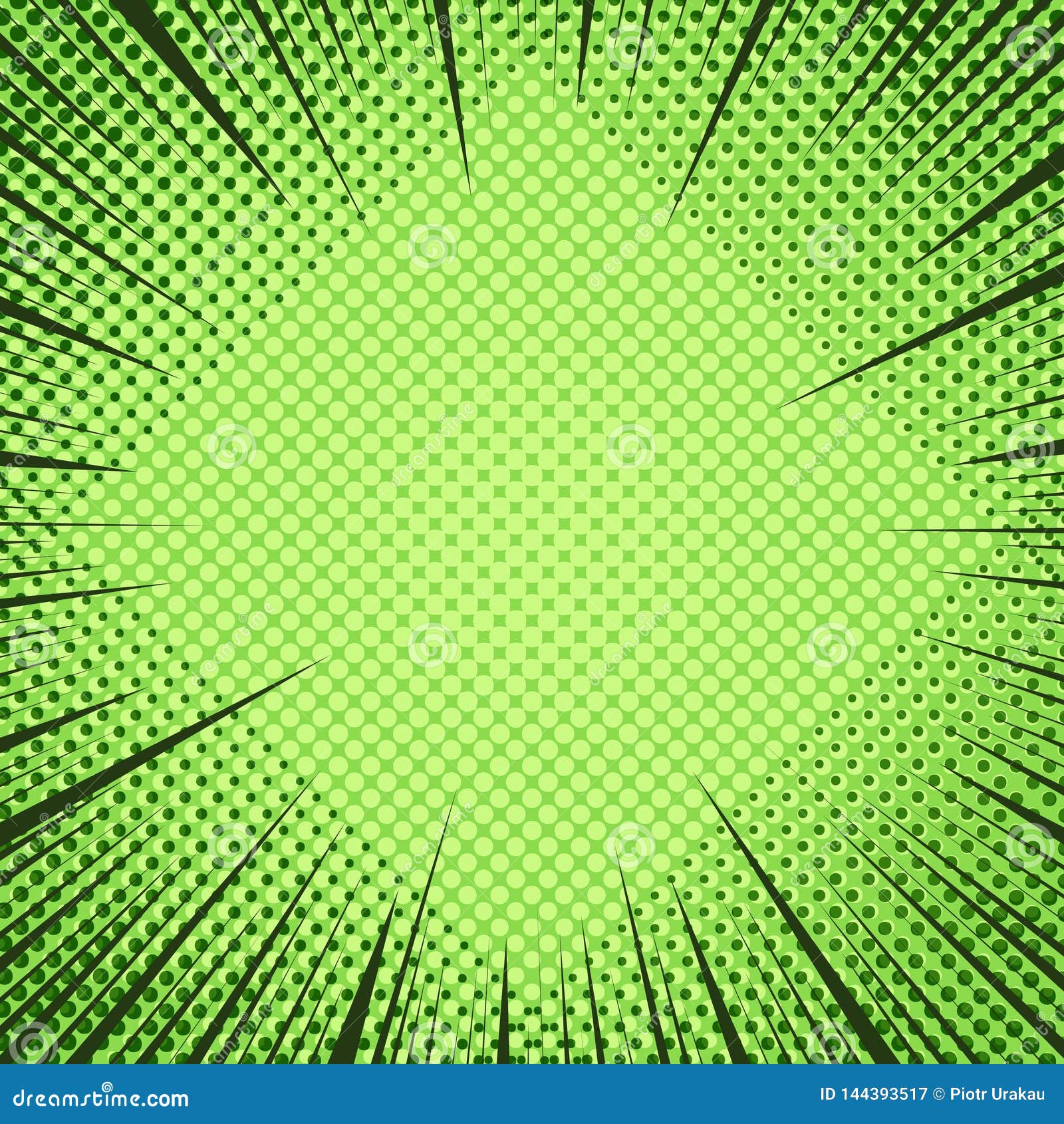 Comic Book Page Green Template Stock Vector - Illustration of comic ...