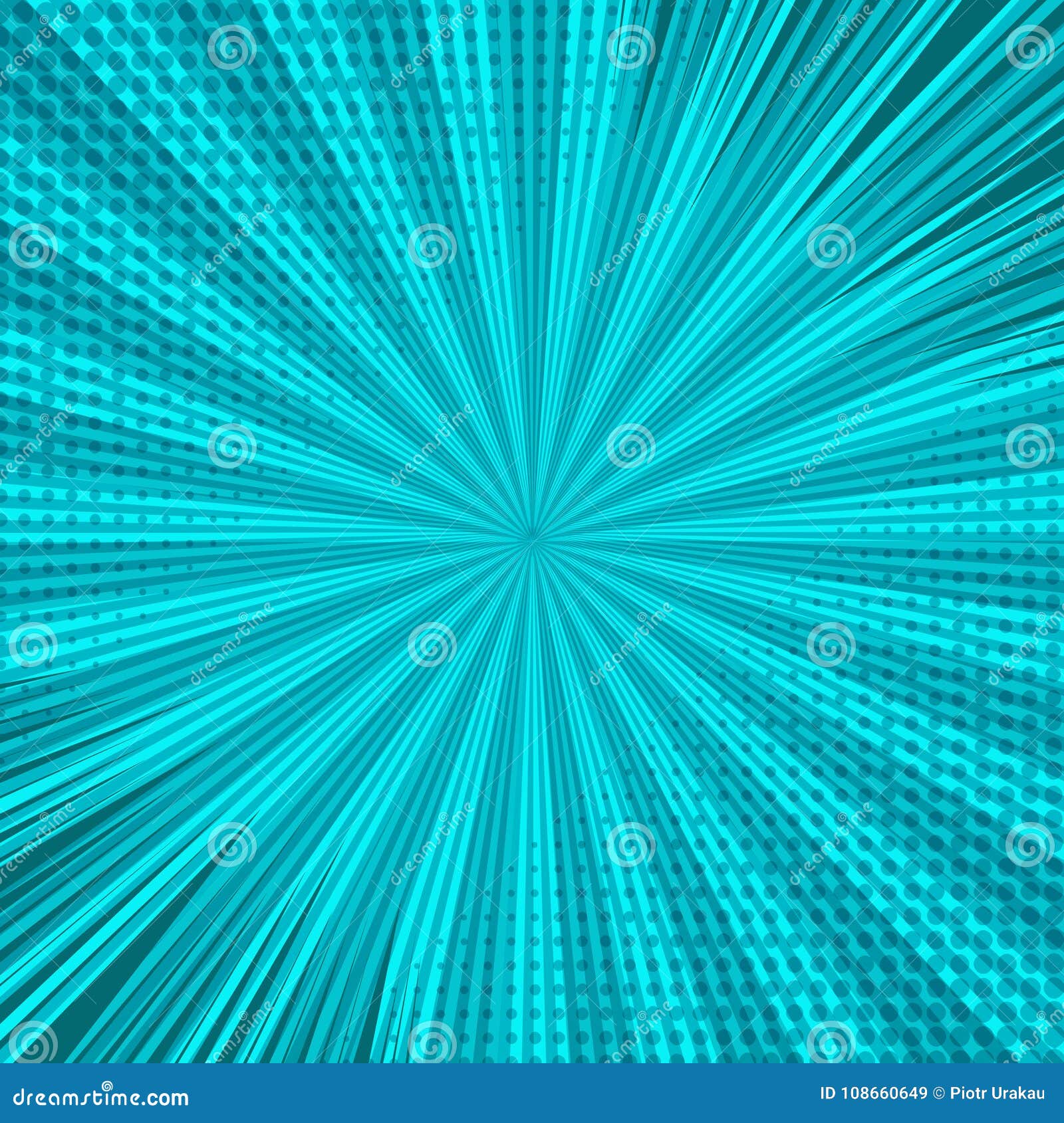 Comic Book Page Light Turquoise Background Cartoon Vector ...