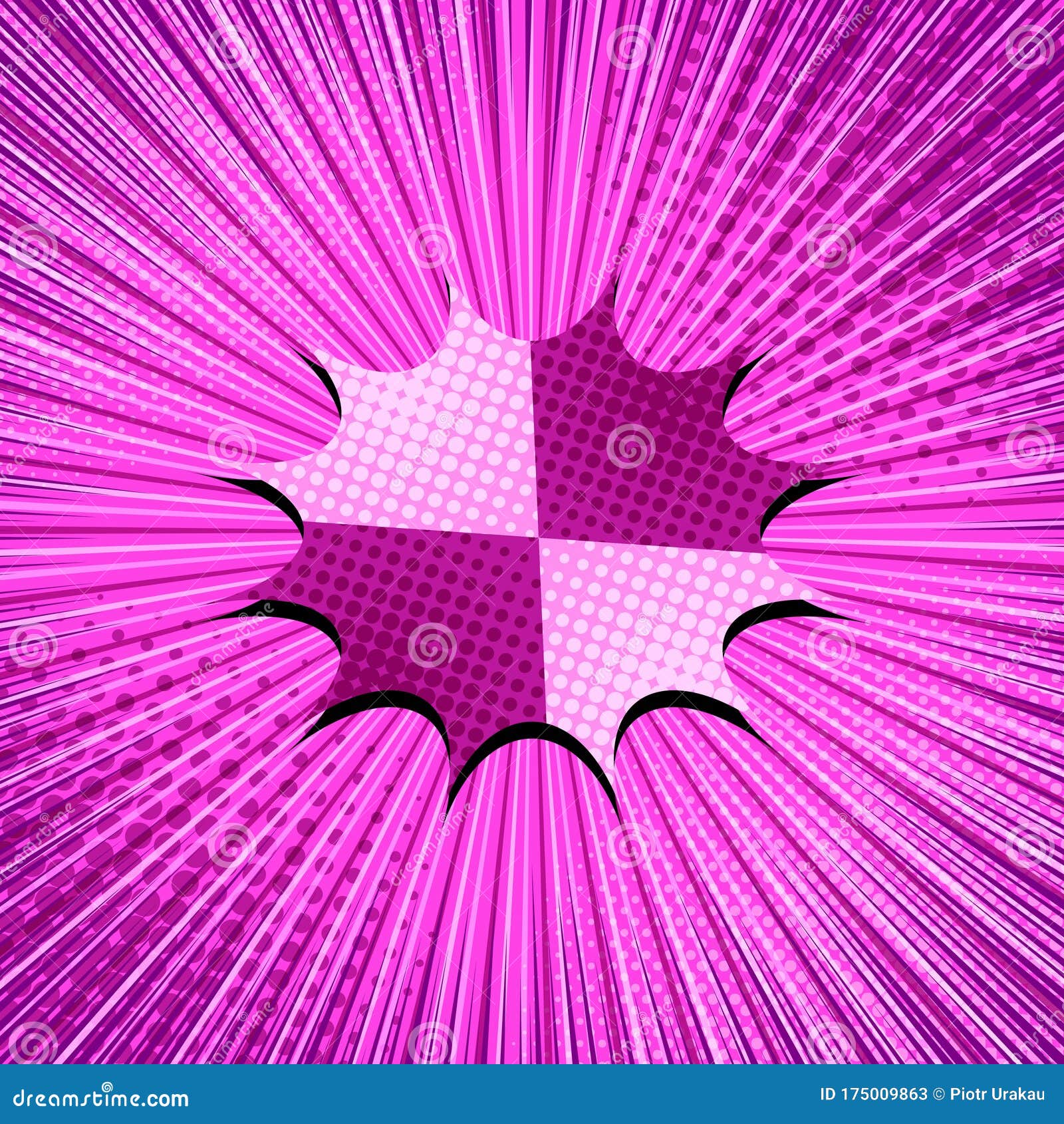 Comic Book Page Pink Concept Stock Vector - Illustration of design ...