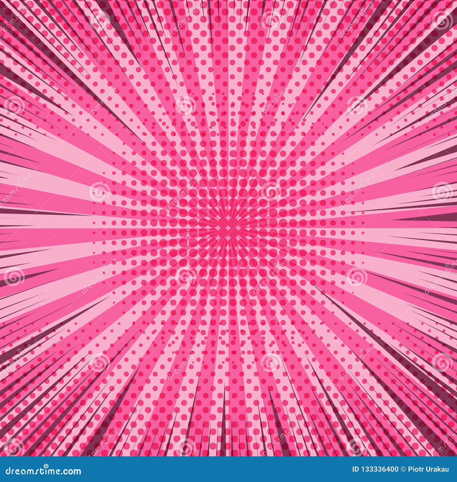 Comic Book Page Pink Template Stock Vector - Illustration of element ...