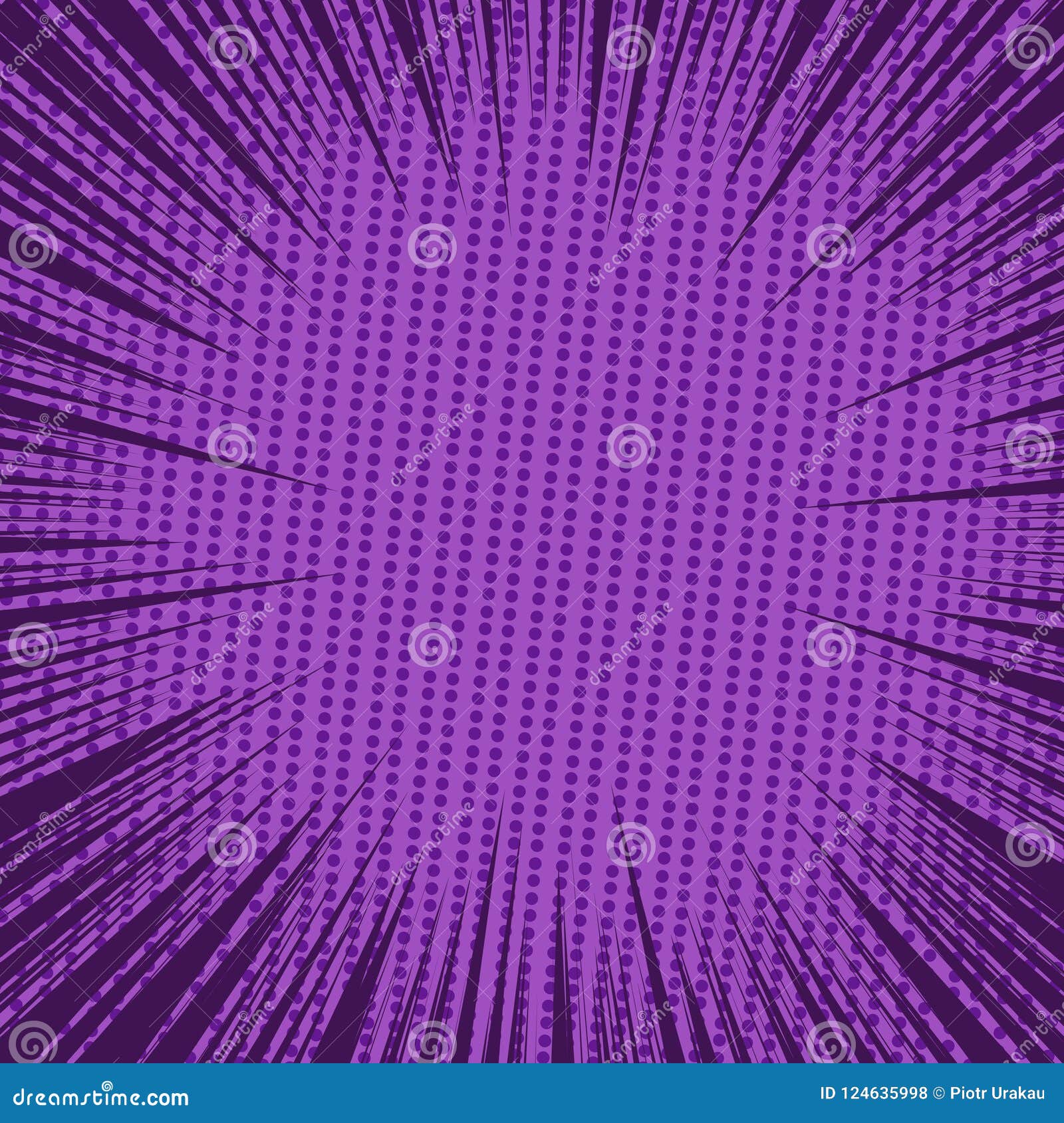 Comic Book Page Purple Background Stock Vector - Illustration of design ...