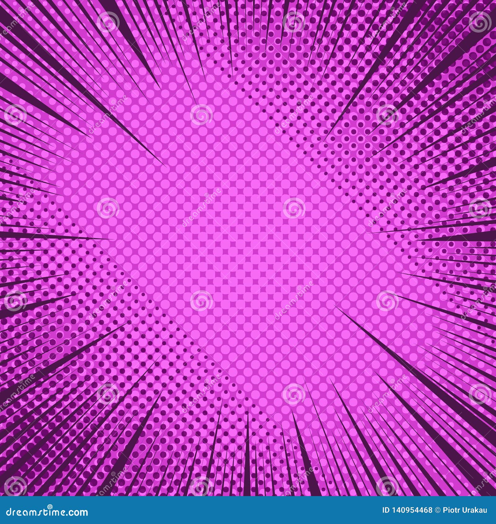 Comic Book Page Purple Template Stock Vector - Illustration of banner ...