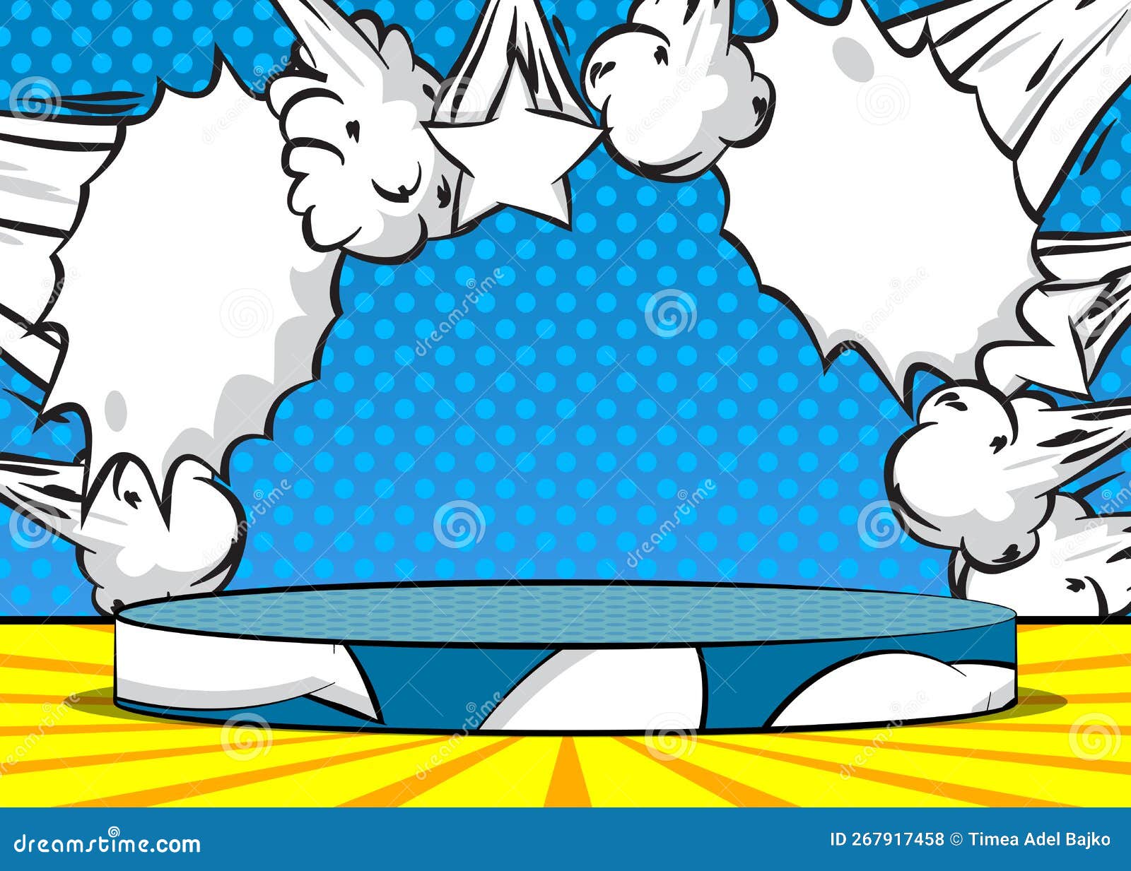 Comic Book Product Podium Stage for Mockup Presentation. Comics ...