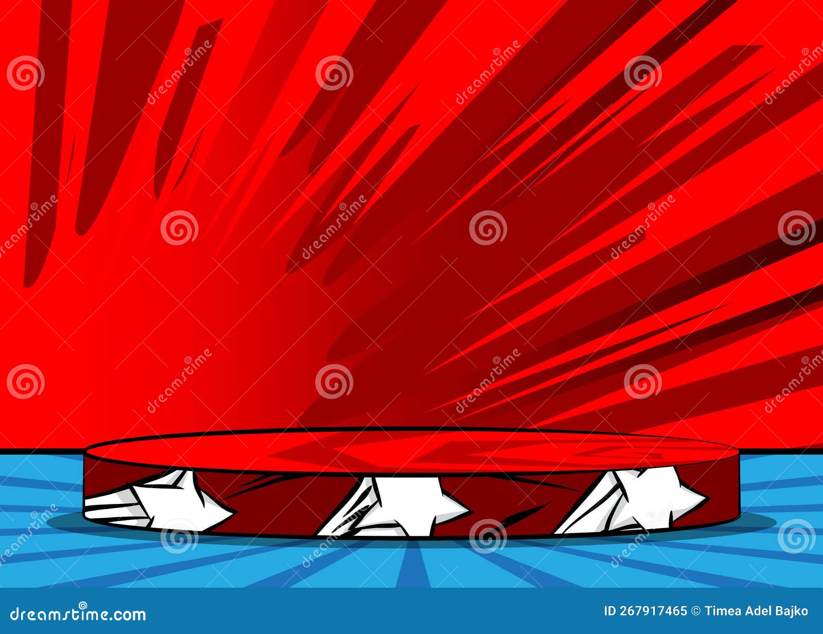 Comic Book Product Podium Stage for Mockup Presentation. Comics ...